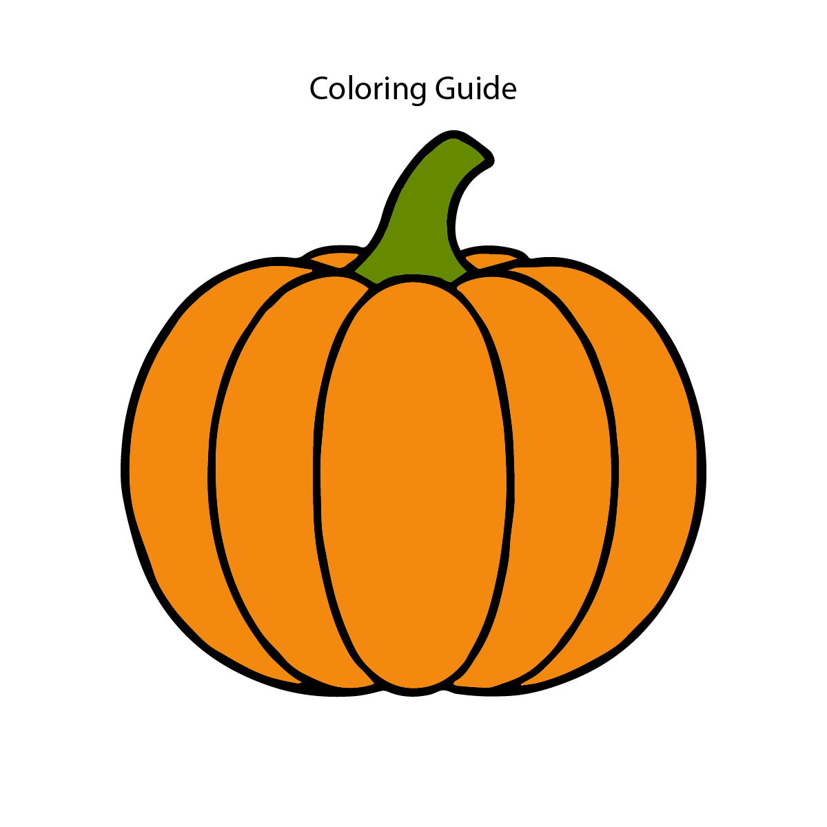Easy Pumpkin Drawing | Easy Line Drawings