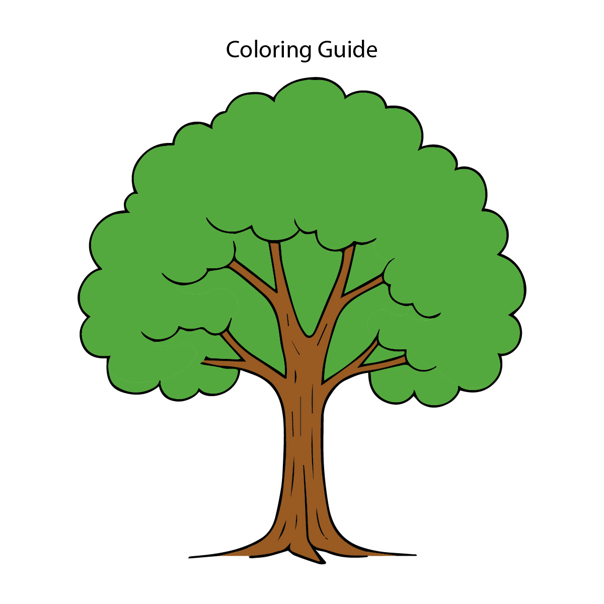 Easy Tree Drawing | Easy Line Drawings